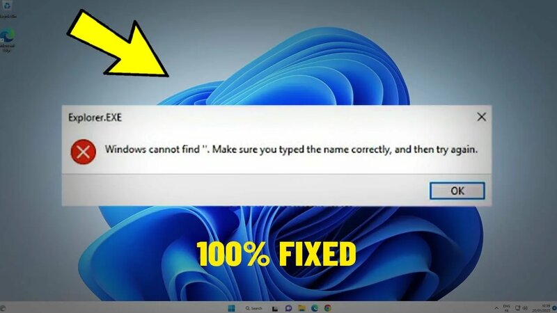Windows cannot find Make sure you typed the name correctly and then try ...