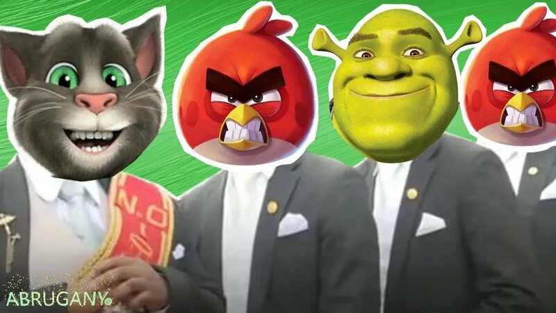 Talking Tom & Angry Birds & Shrek - Coffin Dance Song Astronomia (Cover ...