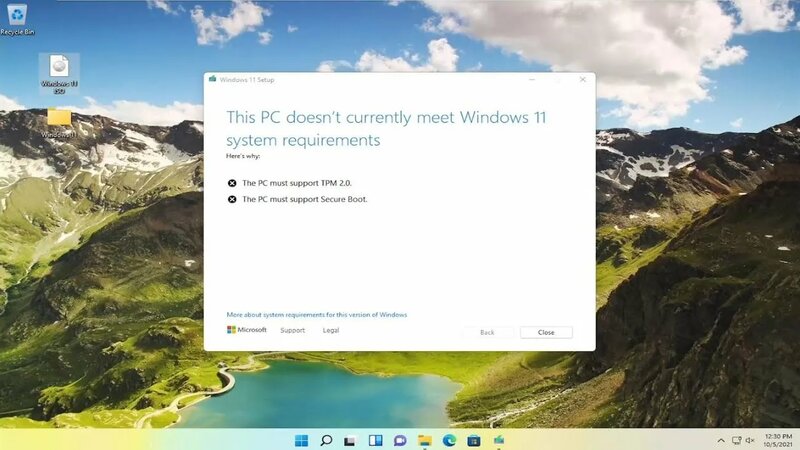 This PC Doesn’t Currently Meet Windows 11 System Requirements Complete ...