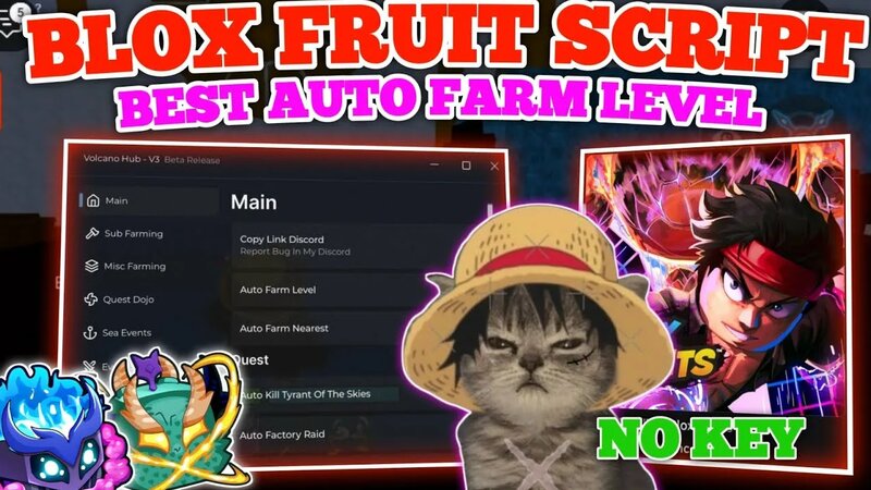 Volcano Hub V3 Roblox Script | Blox Fruits Script Update Best Auto Farm ...