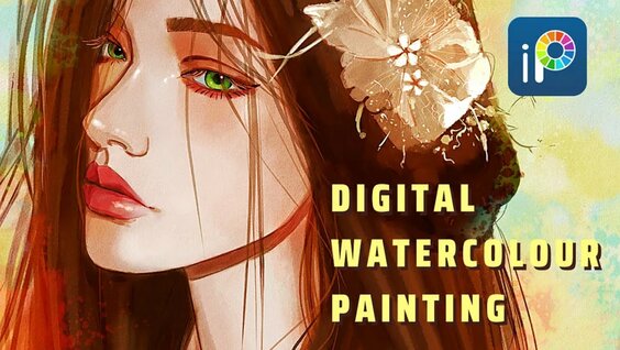 Digital Watercolour Painting Tutorial on IbisPaint X with detailed explanation - EroFound