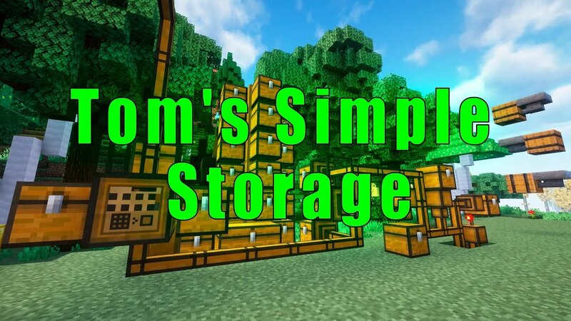 Гайд по моду Tom's Simple Storage | #minecraft #mod #guide #storage ...