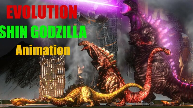 Evolution of Shin Godzilla : Size Comparison 5 Forms 2016 - New Version ...