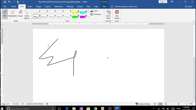 How to Enable pen/draw tab|How to draw in MS WORD - Смотреть онлайн в ...