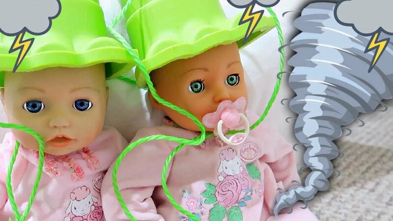 Tornado⁉ Baby Doll Twin's 1st WILD Weather Adventure‼ Baby Born dolls ...