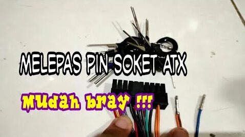 Cara mudah melepas pin socket ATX power supply komputer - Смотреть ...