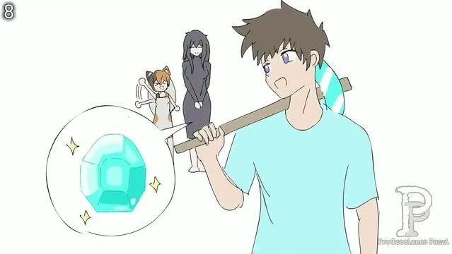 ТОП 10 Minecraft аниме версия / @Dangoheart Animation / сборник ...