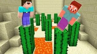 [DakPlay] НУБ И ПРО Паркурят ПО Кактусам В МАИ Нкрафт ! Нубик Проходит Паркур И Троллинг Ловушка ...