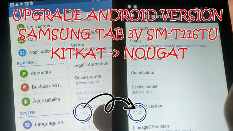 Instal and upgrade twrp and custom ROM nougat samsung tablet 3V sm ...