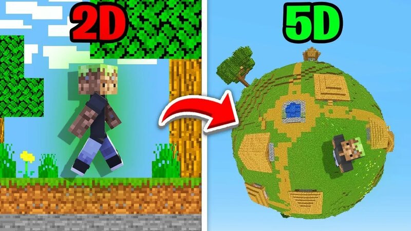 Minecraft ama 2D Boyuttan 5D Boyuta - Yandex Video aramada çevrimiçi izle