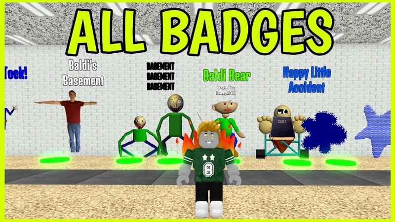 Baldi'S Basics PLAY AS Baldi Roblox ALL Badges - Смотреть онлайн в ...
