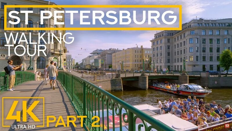 Exploring Saint Petersburg on Foot - 4K Summer City Walking Tour - Part ...