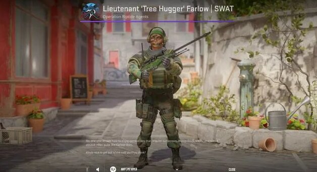 CS2 Lieutenant 'Tree Hugger' Farlow | SWAT - Counter-Strike 2 Agent ...
