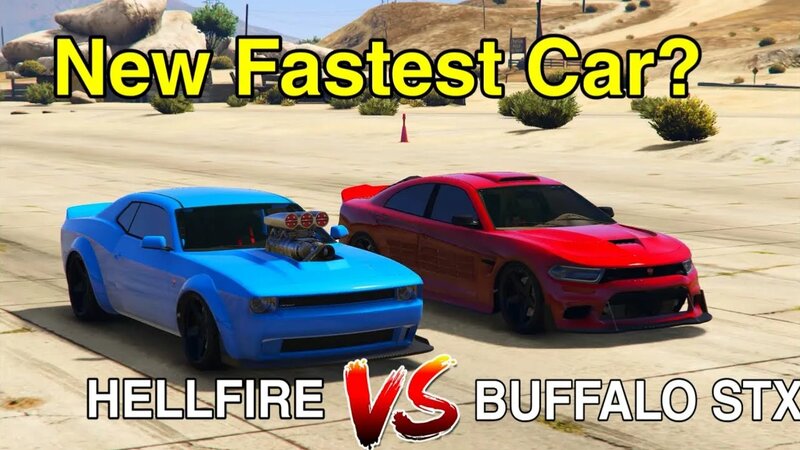 GTA 5 Online: Buffalo STX VS Gauntlet Hellfire (NEW Fastest Muscle CAR ...