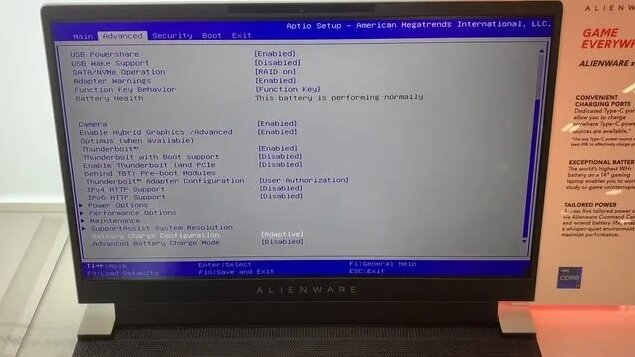 Alienware x14 (2022) - How To Enter Bios (UEFI) & Boot Menu Options ...