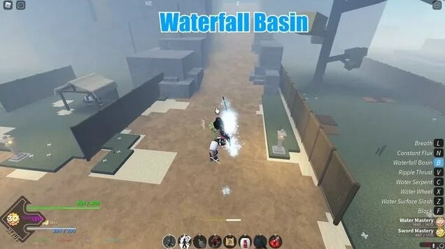 (Constant Flux) Complete Water Breathing Showcase | Project Slayers ...