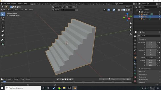 How To Make Stairs In Blender Using Bevel Tool Under 30s | Blender Tips ...