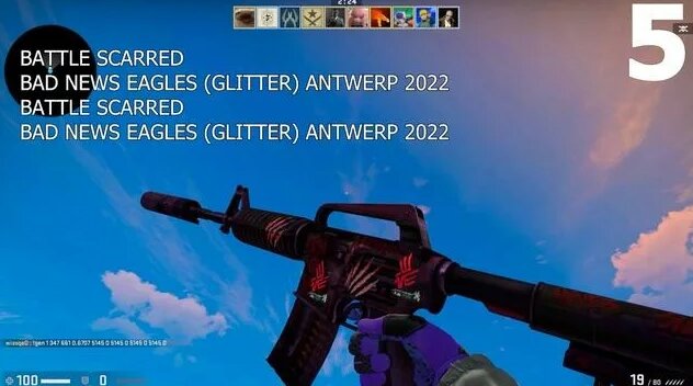 M4A1-S Night Terror ( Battle Scarred) Sticker Combos | Best Stickers ...