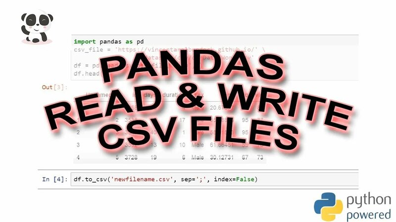 How to Use Pandas read_csv & to_csv - Yandex Video aramada çevrimiçi izle