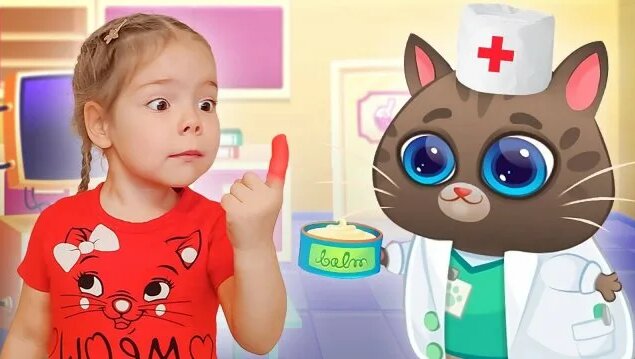 Котик Bubbu и собачка Duddu в новом мультфильме с Настей в больнице ...