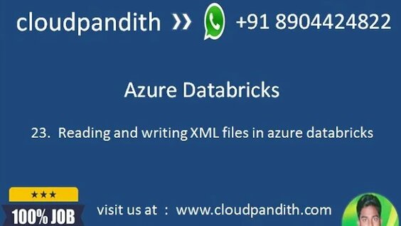23. Reading and writing XML files in Azure Databricks - EroFound 23. Reading and writing XML files in Azure Databricks - EroFound