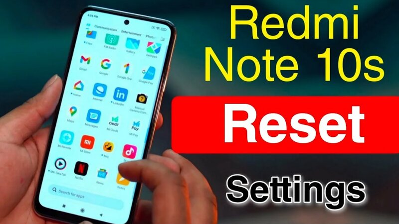 How to Reset Settings in Redmi Note 10s | Redmi Note 10s Settings Reset ...