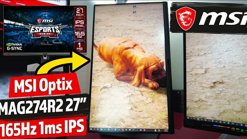 Dikey Chat Monitörü MSI Optix Mag274r2 27 inch 165Hz 1ms IPS LED Panel ...