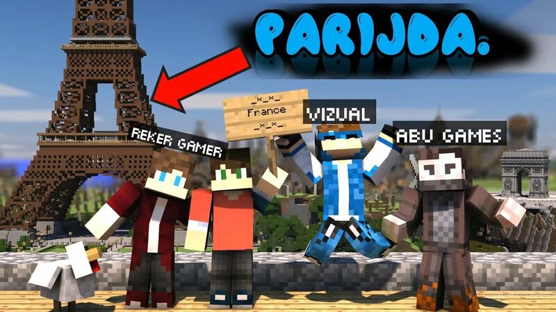 Reker gamer va mega team bilan birga parijga sayohat trolling 100% ...