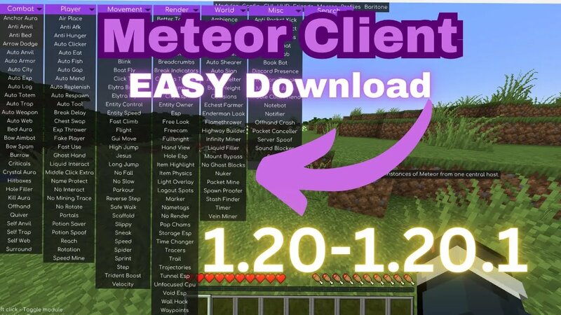 NEW* How To Get Meteor Client in Minecraft 1.20.1 (Easy & Fast) (2023 ...