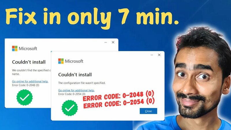 Fix MS Office Couldn't Install Error Code: 0-2048 (0) & Error Code: 0 ...