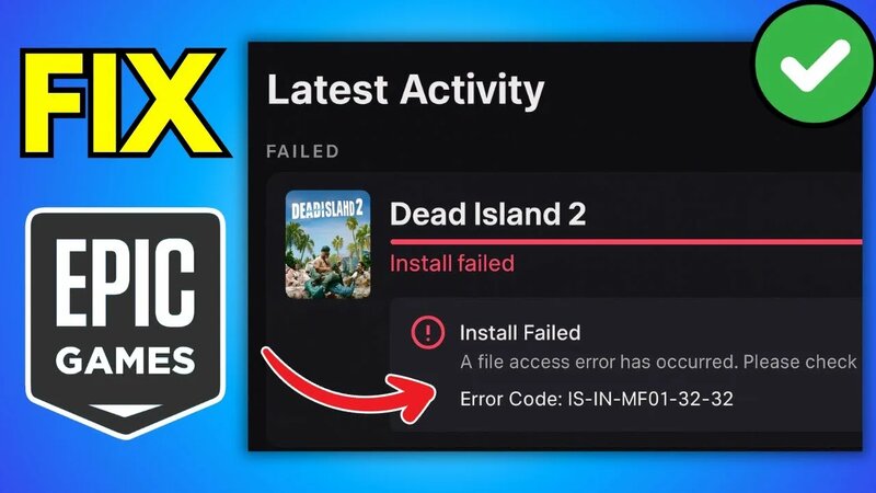 Fix Epic Games Error Code IS-IN-MF01-32-32 (Easy Fix) - Yandex Video ...