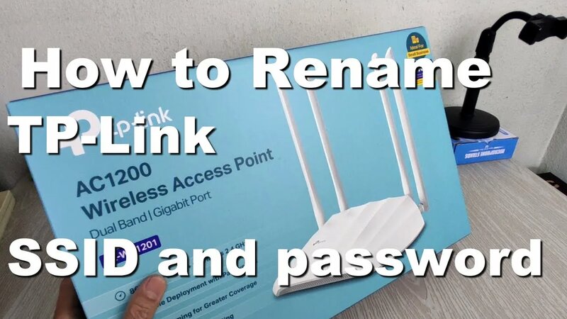 How to setup Tplink access point tl Wa1201 Ac1200 rename the default ...