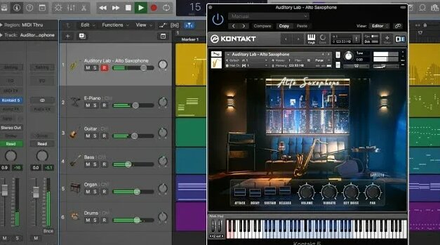 Alto Saxophone - Virtual Instrument Plugin (Pc/Mac VST, AU, AAX)