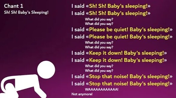 Jazz Chants - Sh! Sh! Baby's Sleeping — Видео от Английский для детей ...