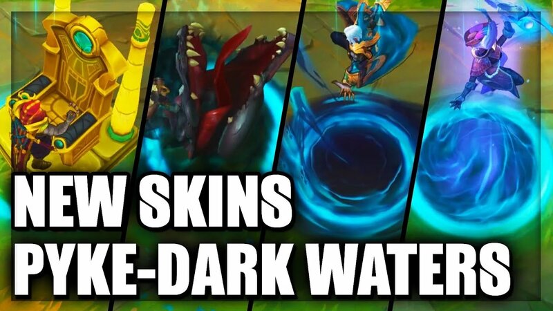 All New Skins Sand Wraith Pyke Dark Waters Diana Vladimir Skins ...