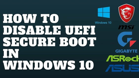 How To Disable Uefi Secure Boot In Windows 10 Erofound