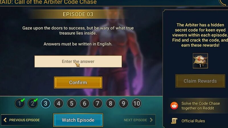 Промокод третьего эпизода Каэль Зов Арбитра Call of the Arbiter Kael ...