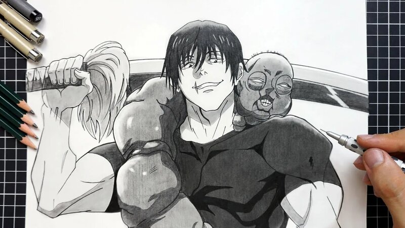 How To Draw Toji Fushiguro - Jujutsu Kaisen | Easy Drawing (Step by ...