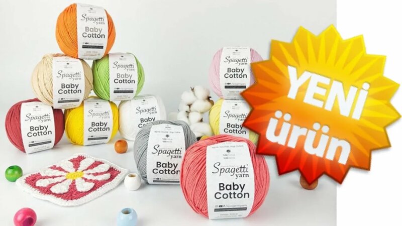 Spagetti yarn premium collection serisinin en yeni ipliği baby cotton’u ...