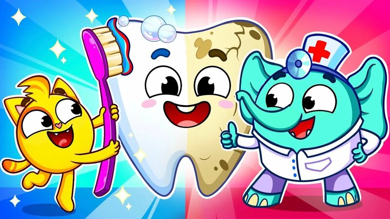Brush Your Teeth Song Healthy Habits | Funny Kids Songs And Nursery ...