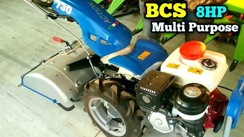 BCS 8Hp Mini Rotavator & multi purpose Tiller Price & Review - Смотреть ...