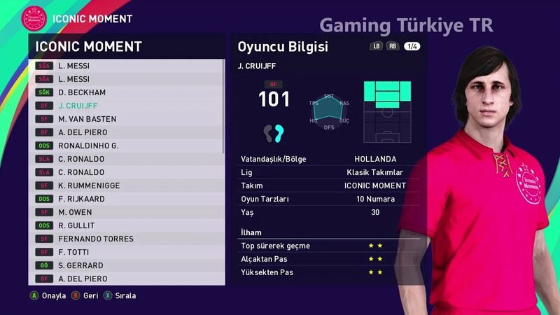 PES 2021 Iconic Moment Team Club Boost Player Ratings / Kits / Option ...