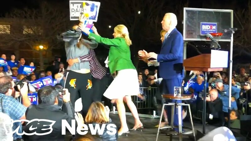 Watch Jill Biden Protect Her Husband from a Yelling Vegan - Смотреть ...