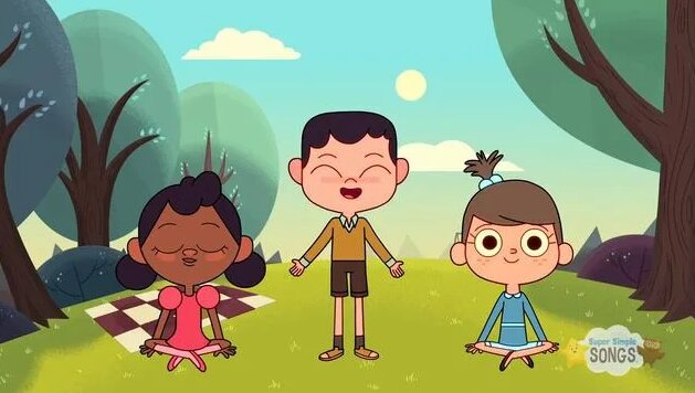 The Hokey Pokey Shake Kids Dance Song Super Simple Songs - Смотреть ...