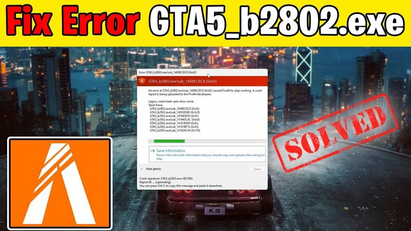 FiveM Error GTA5_b2802.exe!sub_1408ec8c8 (0x42) Fix 2023! - Yandex ...