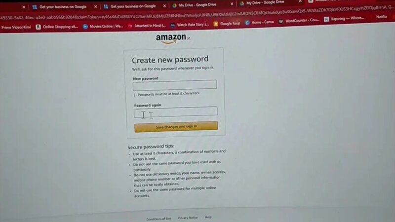 Amazon password reset kaise karen, how to forget Amazon password ...