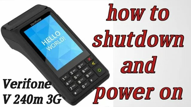 How to Shut down/ Turn Off VeriFone V240m POS Machine. VeriFone V240m ...