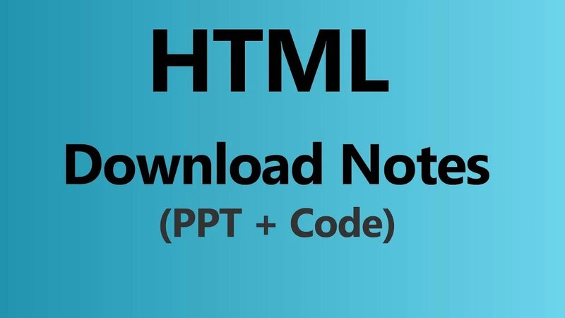 Download HTML Notes Codes and PPT - Смотреть онлайн в поиске Яндекса по ...