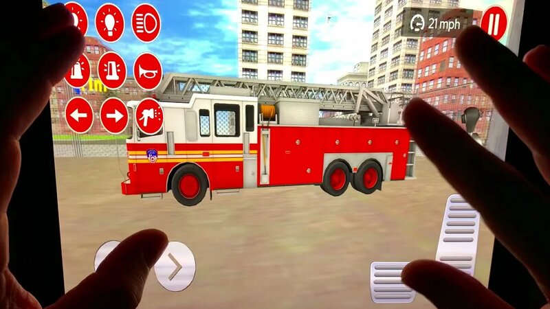 Fire Engine Simulator Fire Truck Rescue Mission - Android IOS gameplay ...