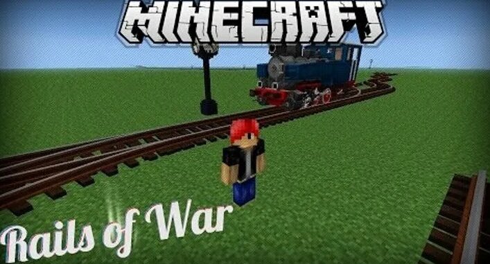 Minecraft моды: Rail of War (Паровозы, поезда, рельсы) #16 - Смотреть ...